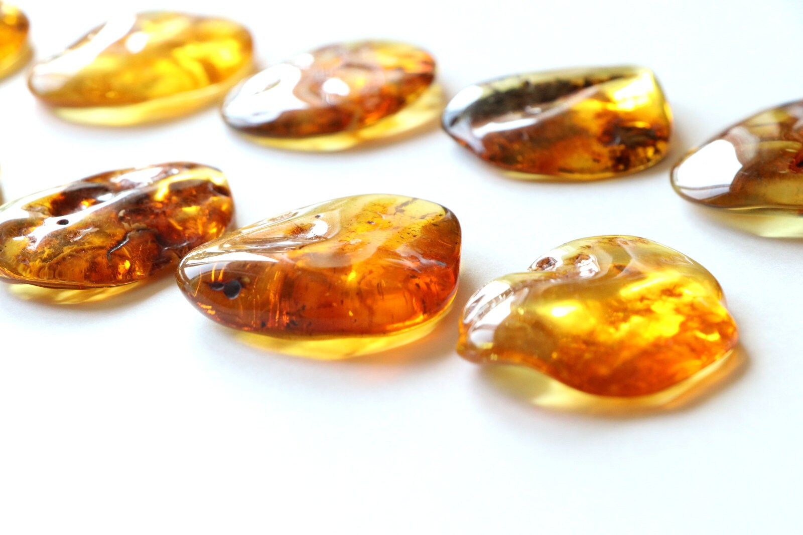 10 Massive Pieces, Polished Amber Stones, Wholesale Amber, Souvenir ...