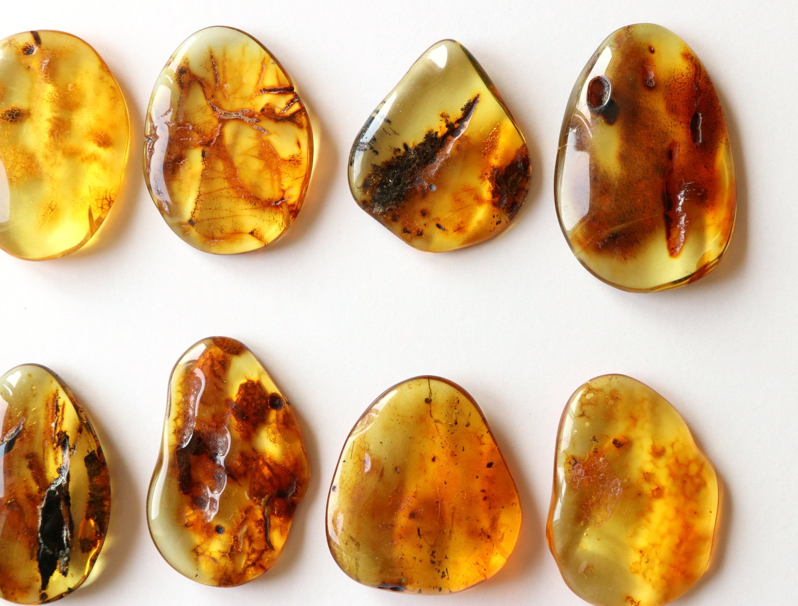 10 Massive Pieces, Polished Amber Stones, Wholesale Amber, Souvenir Amber Stones, Cognac Color ...