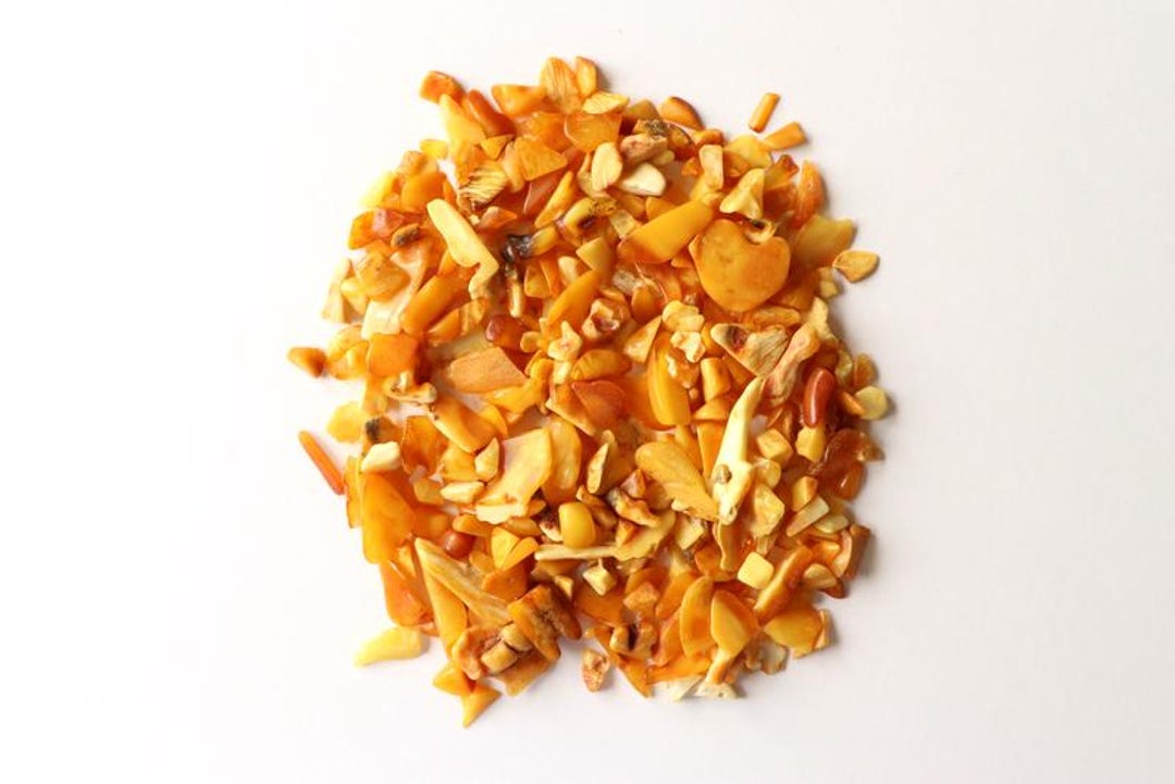 100g Baltic Amber Chips, Natural Baltic Amber, Yellow Amber Cutting ...