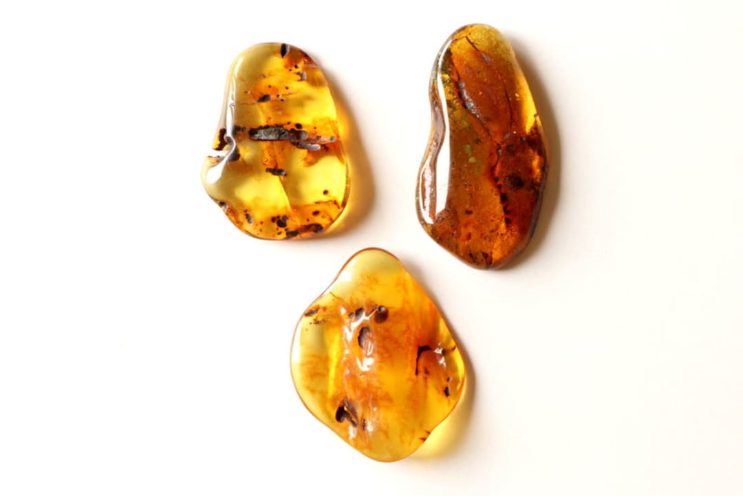 3 Massive Amber Nuggets, Amber Stones, Polished Amber Stones, Amber ...