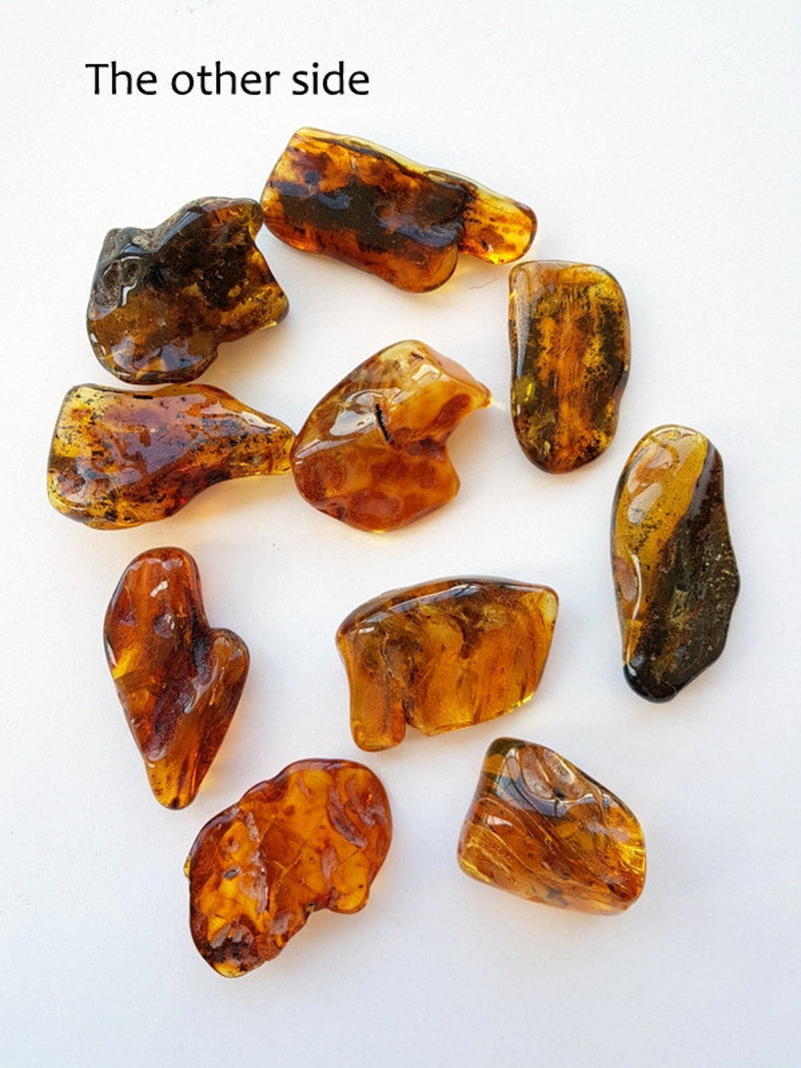 10 Large Amber Nuggets Amber Stones Amber Material Amber | Etsy