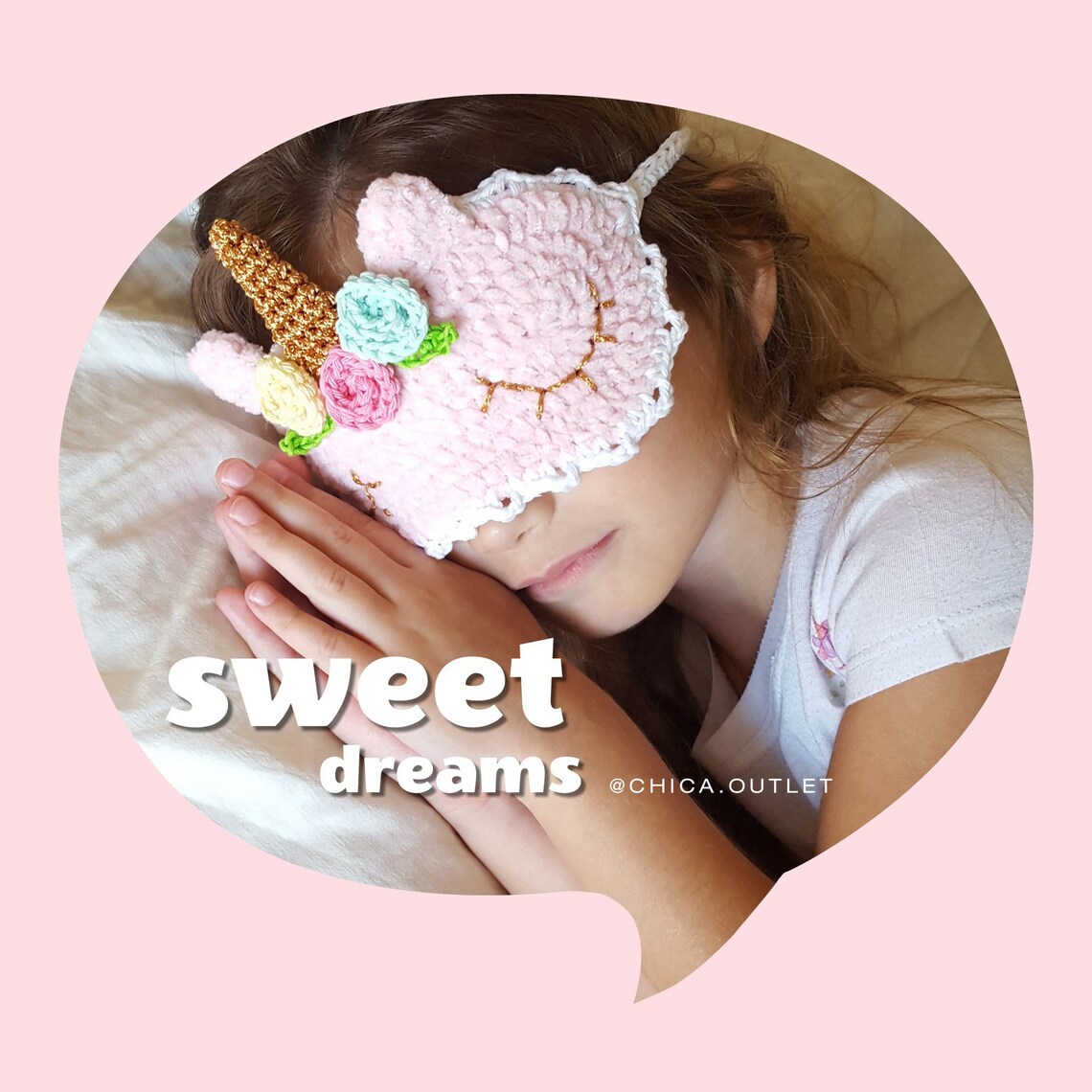 Unicorn and Kitty Sleeping Mask - Amigurumi Crochet Pattern / Unicorn ...