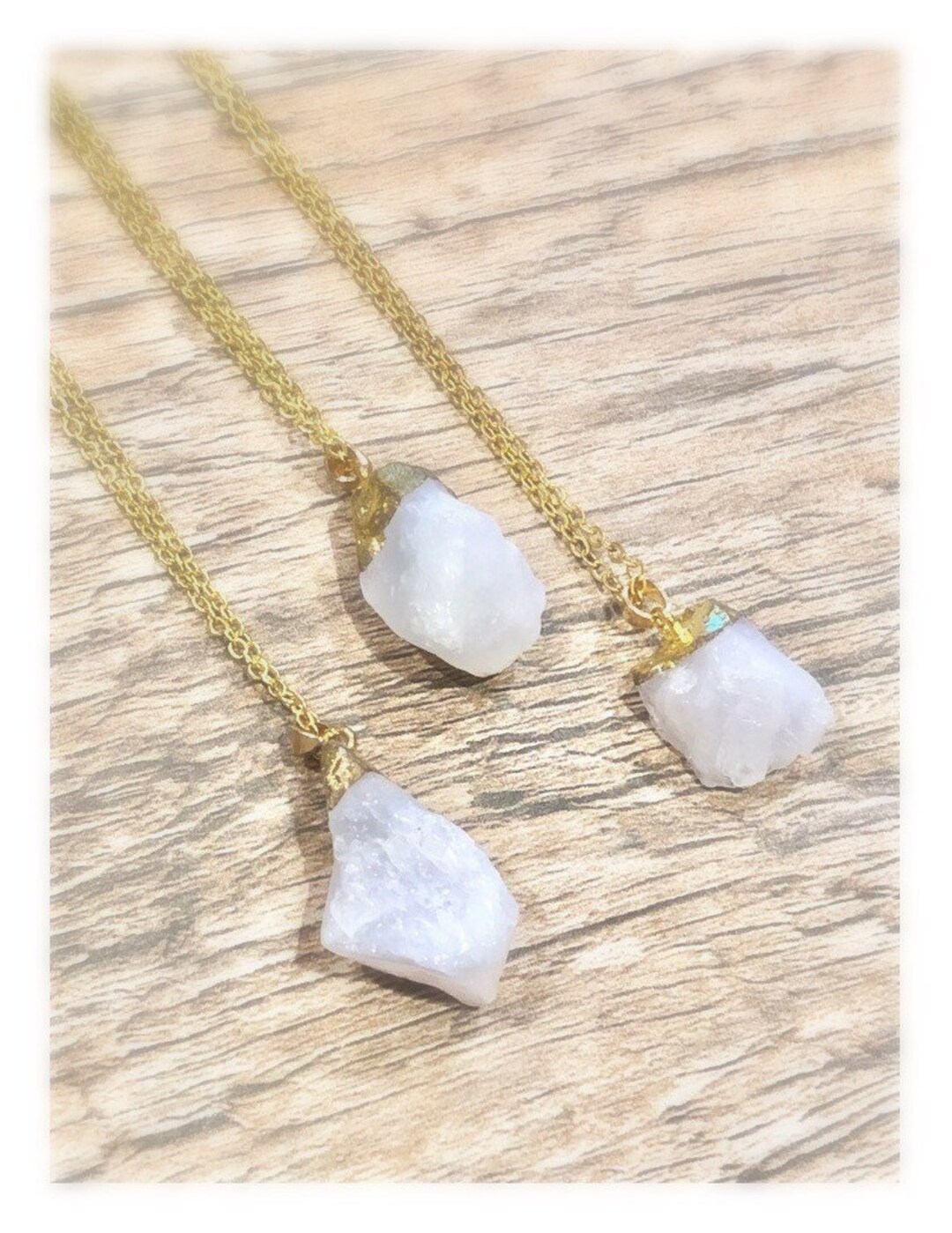 Quartz Stone Necklace, Quartz Necklace, Quartz Pendant, Stone Necklace ...