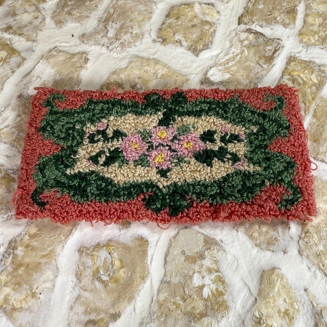 Dollhouse Vintage Rug, Miniature Rug, Doll House Carpet, Artisan ...