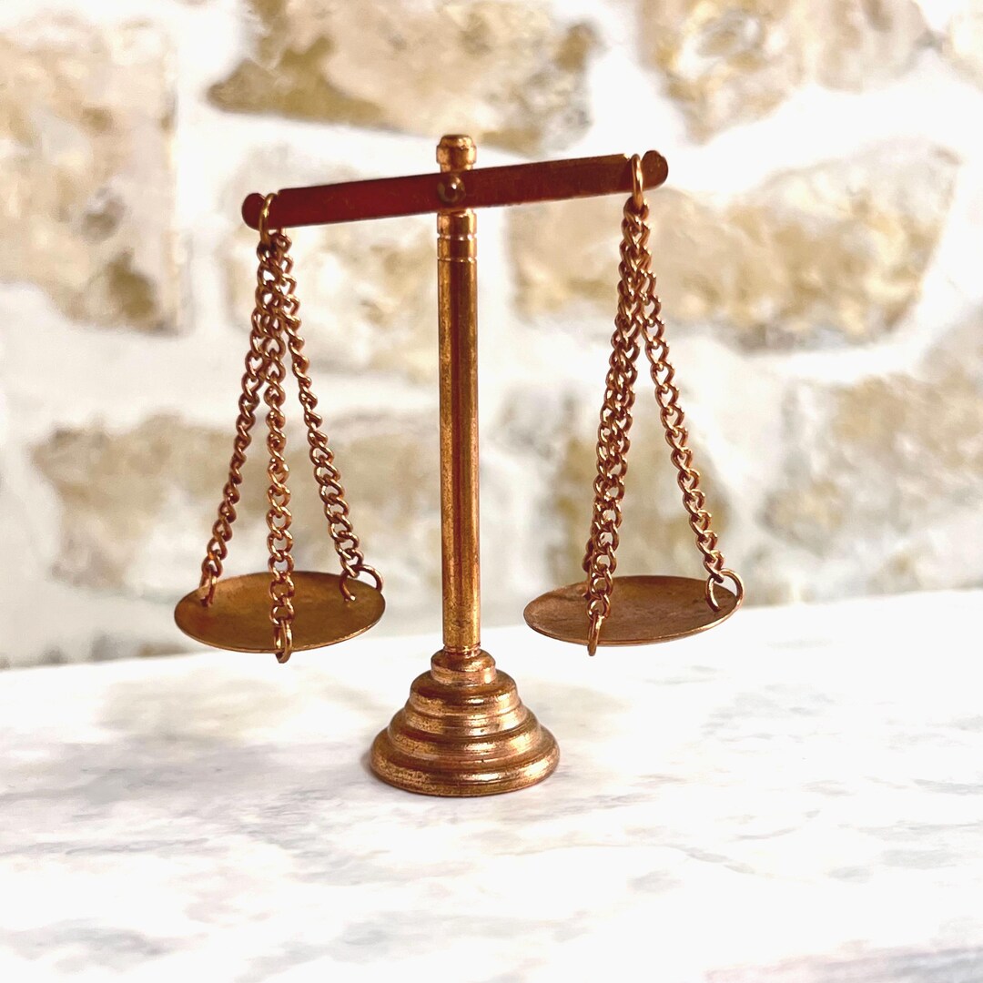Miniature Doll House, Metal Scale, Copper - Etsy