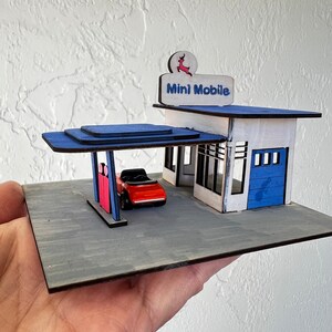 Miniature Mid Century Modern Town Building Kit, 1:144 Scale, Unfinished ...