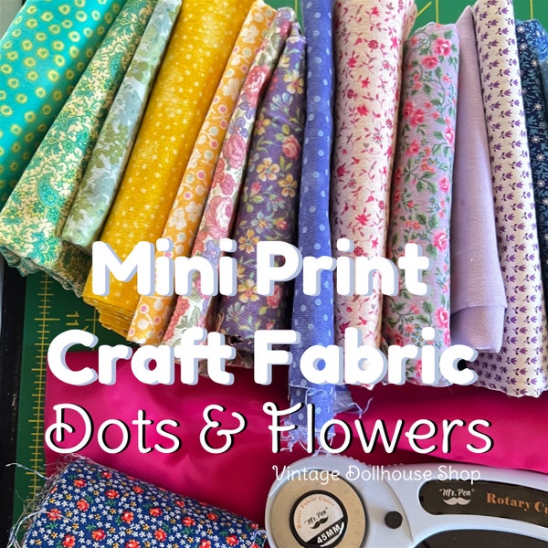 Tiny Print Fabric - Etsy