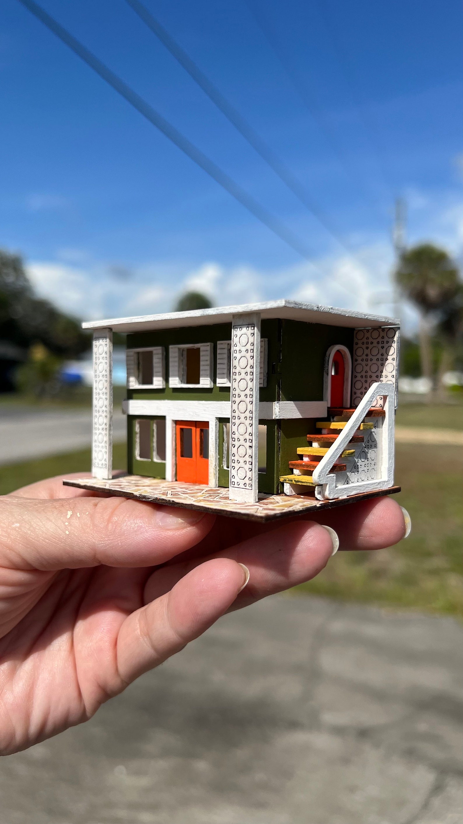 Mini Mid Century Modern Shop Building Kit the Margo, 1:144 Scale - Etsy