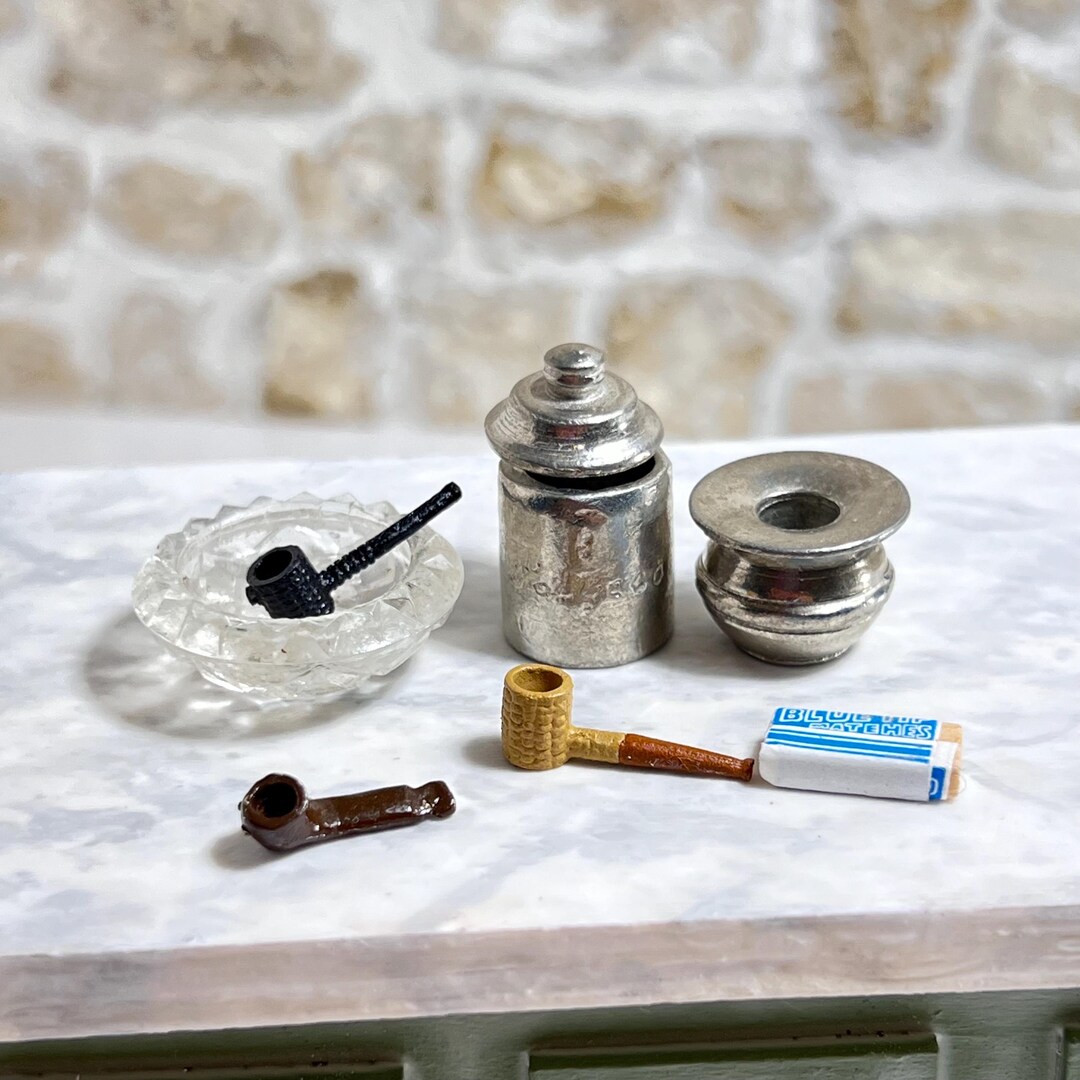 Pipe Smoking Collection, Dollhouse Miniature - Etsy