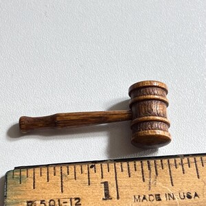 Mini Gavel, Artisan Dollhouse Decor, Vintage - Etsy