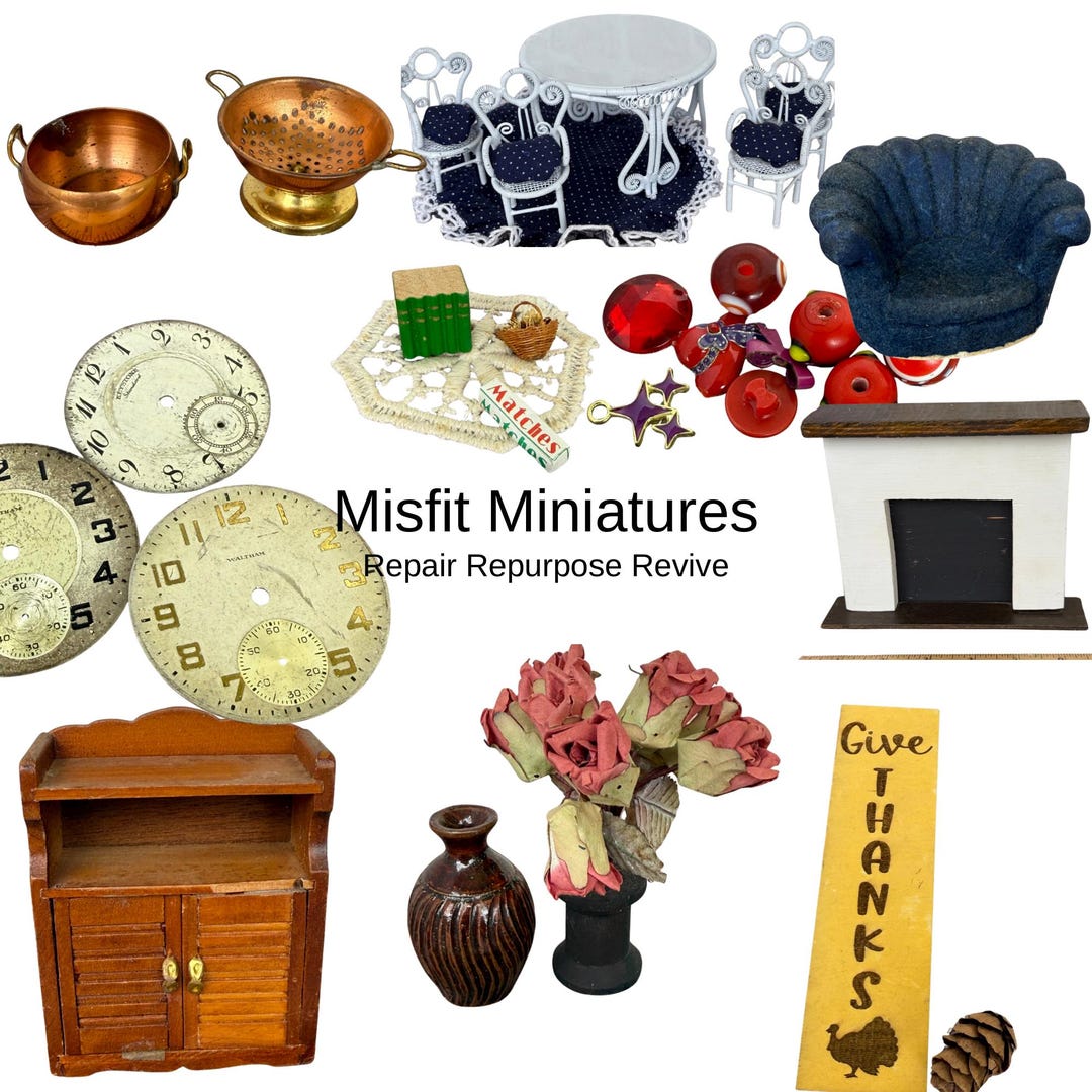 Misfit Dollhouse Miniatures & Materials for Repair, Reuse, and ...