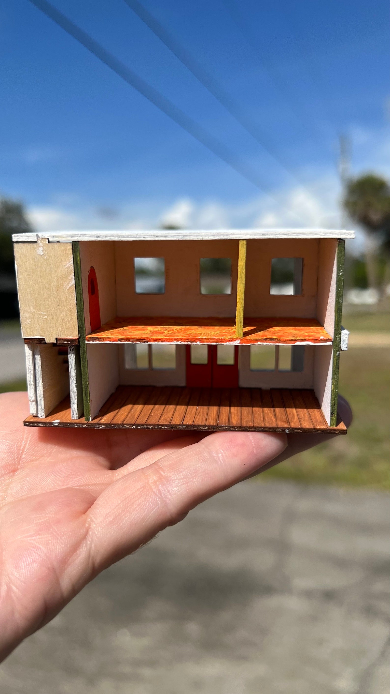 Mini Mid Century Modern Shop Building Kit the Margo, 1:144 Scale - Etsy