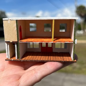 Mini Mid Century Modern Shop Building Kit the Margo, 1:144 Scale - Etsy