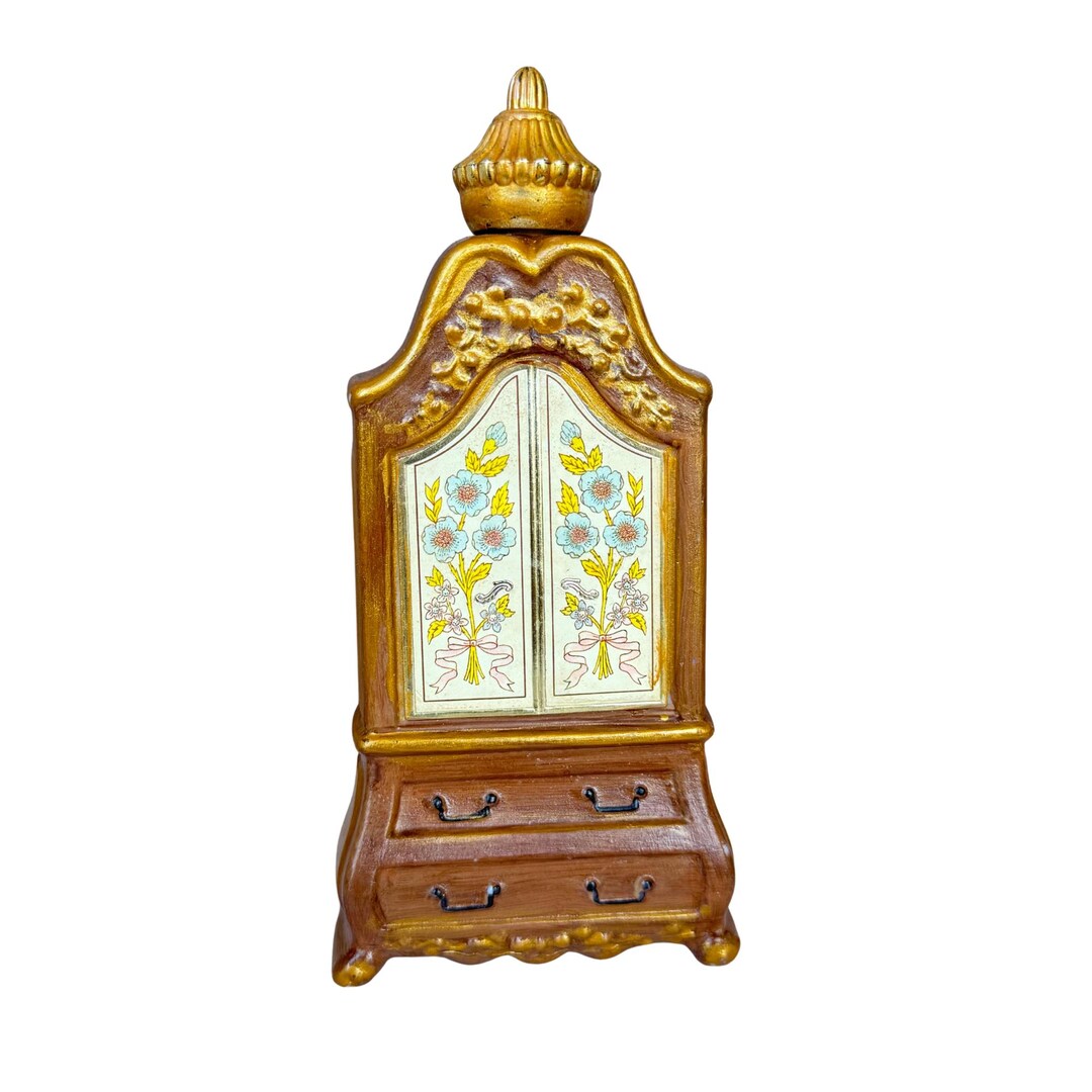 Avon Country Miniatures Armoire • Bird of Paradise Floral Design ...