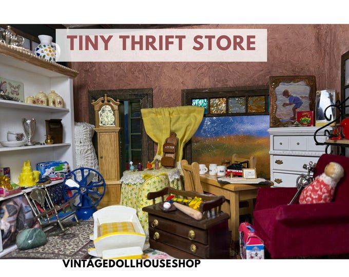 Mini Micro Modern Artisan Dollhouse 1:144 Scale, Signed - Etsy