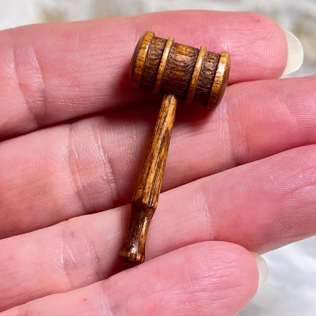 Mini Gavel, Artisan Dollhouse Decor, Vintage - Etsy