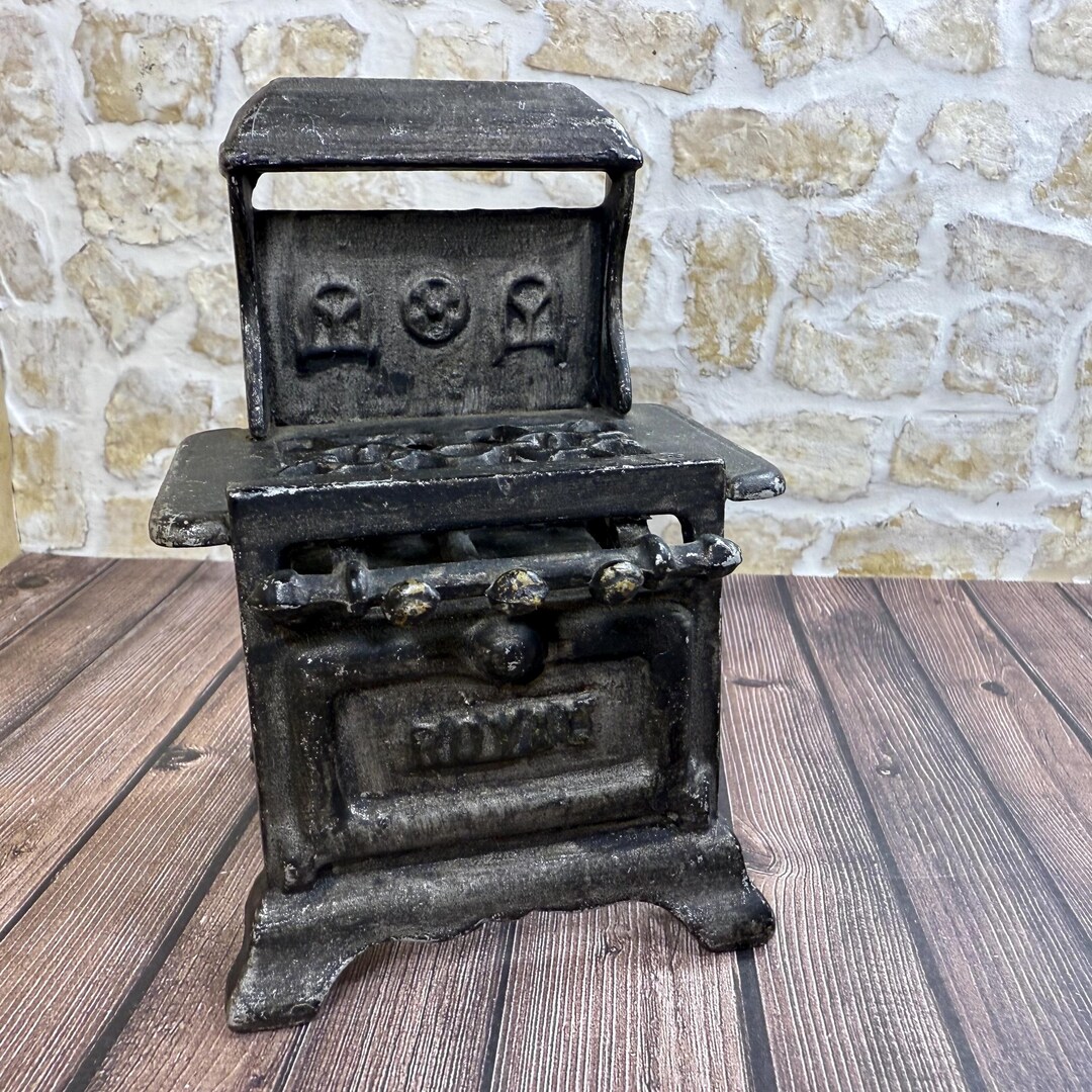 Victorian Dollhouse Cast Iron Stove- Royal- Kitchen- Cooker- Salesman ...