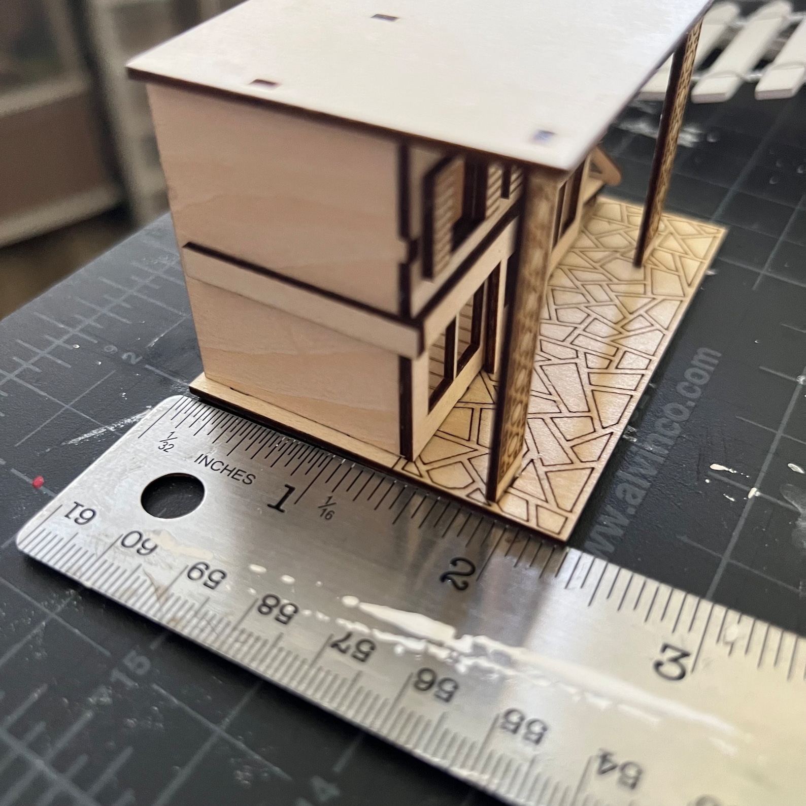 Mini Mid Century Modern Shop Building Kit the Margo, 1:144 Scale - Etsy