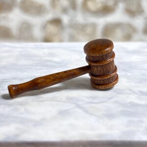 Mini Gavel, Artisan Dollhouse Decor, Vintage - Etsy