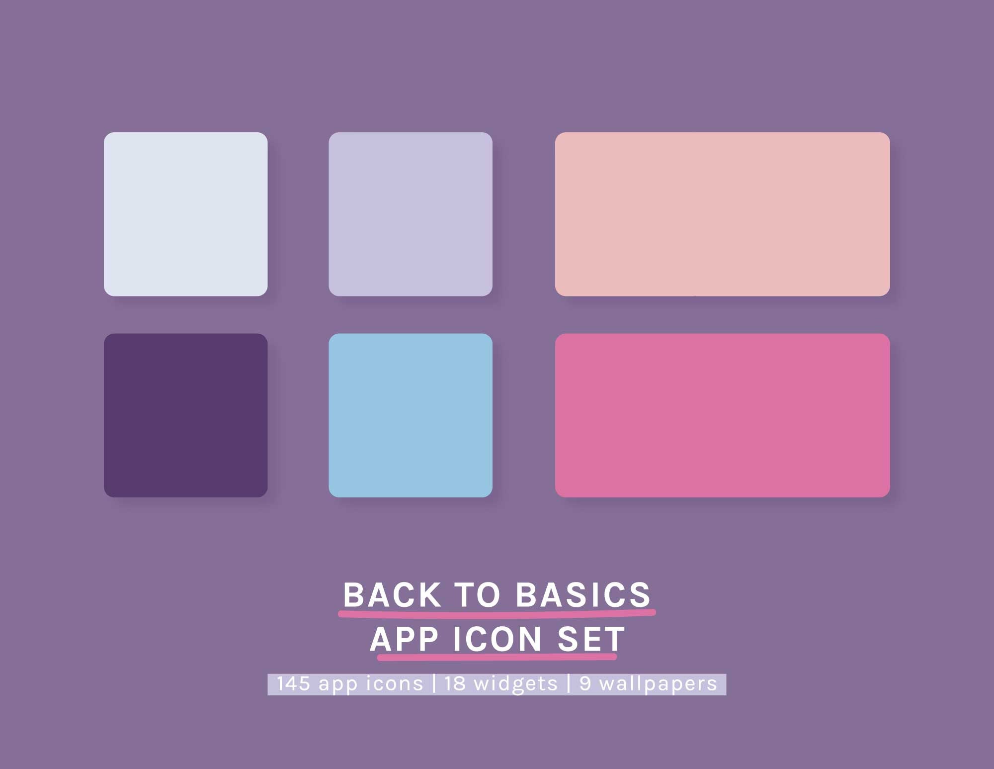 Colorful and Simple App Icon Set | Hand-drawn Aesthetic Home Screen for ...