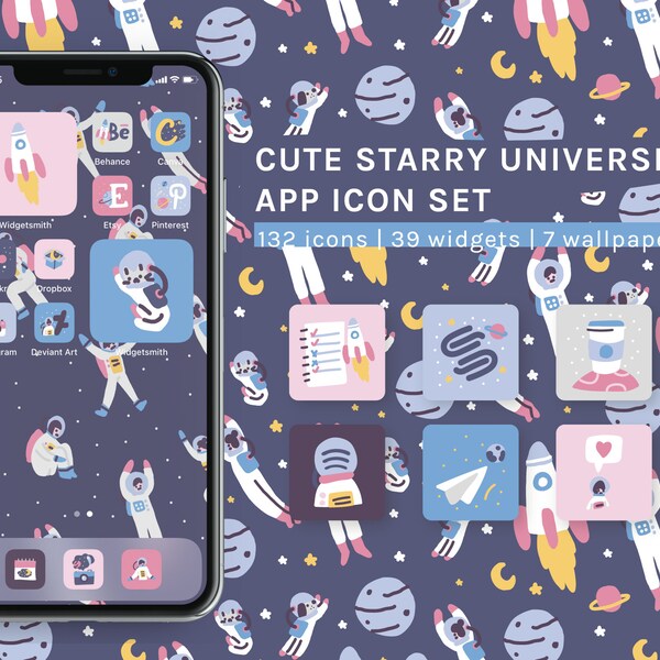 Galaxy App Icons - Etsy