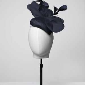 Poppy Teardrop Percher Modern Hat Fascinator Races Wedding Pink Blue ...