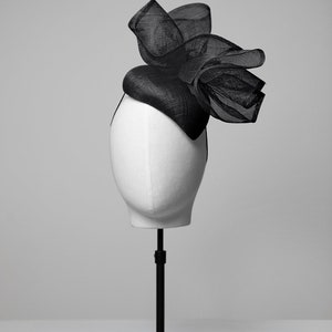 Tilly Bow Teardrop Percher Modern Hat Fascinator Races Wedding Pink ...