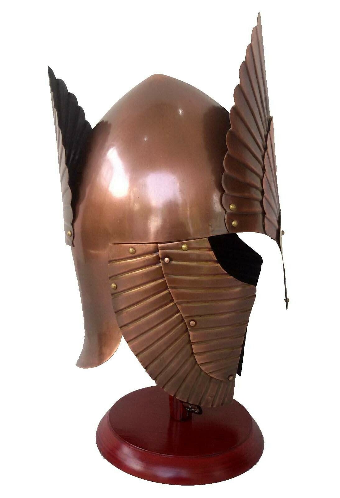 Medieval Hussars Armour Combat Knight Helmet with Shield Viking Armour ...