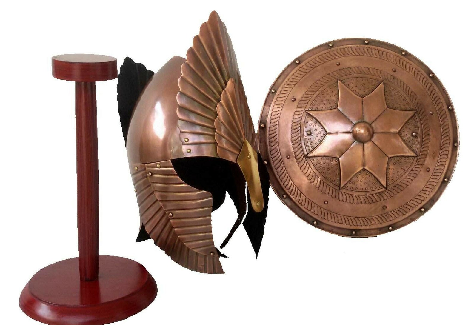 Medieval Hussars Armour Combat Knight Helmet With Shield | Etsy