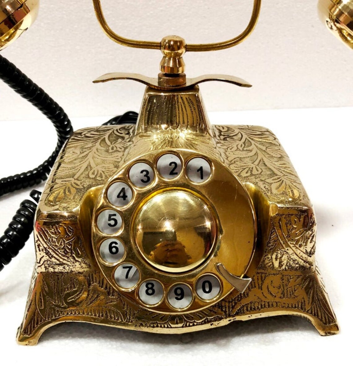 Vintage Brass Rotatry Dial Telephone Home & Office Decor - Etsy