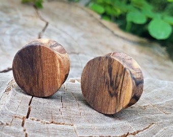 Pair of Wood Plugs 0g Plugs Plugs and Tunnels 00 Gauges | Etsy