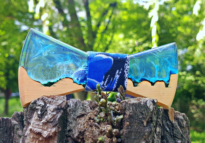 Wood Resin Bow Tie, Boyfriend Gift, Groomsmen Bow Tie, Bow Tie, Bowties ...