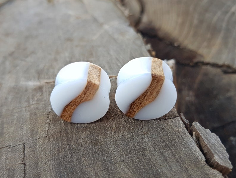 Wood Plugs Wood Gauges Plugs and Tunnels Resin Plugs Ear | Etsy