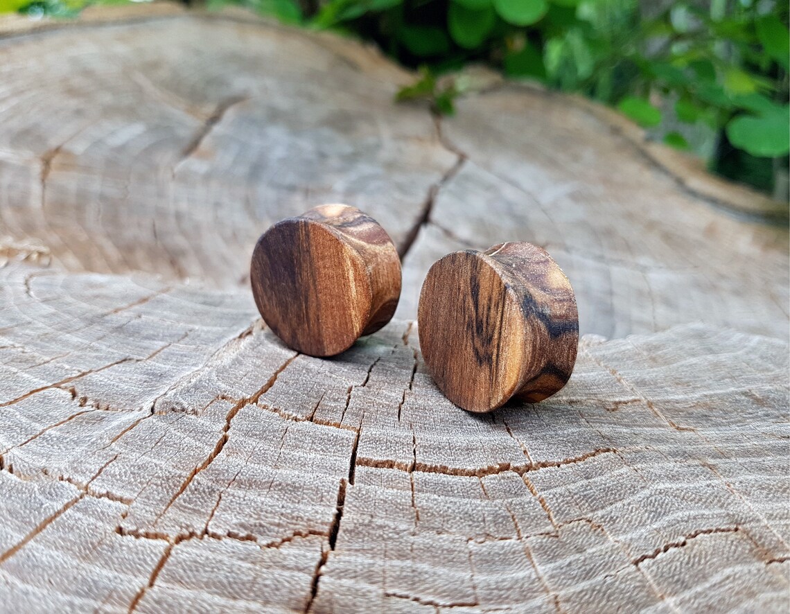 Pair of Wood Plugs, 0g Plugs, Plugs and Tunnels, 00 Gauges, Wood Gauges ...