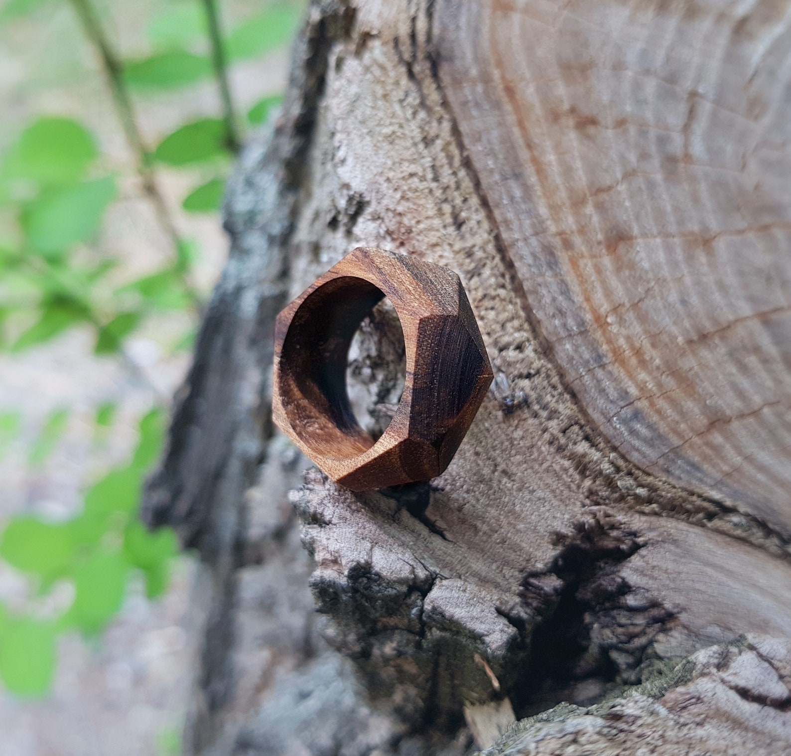 Wood Unique Ring Nature Ring Wood Jewelry Groomsman Gift - Etsy