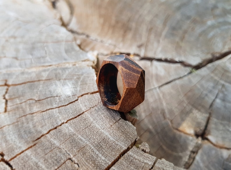 Wood Unique Ring Nature Ring Wood Jewelry Groomsman Gift - Etsy