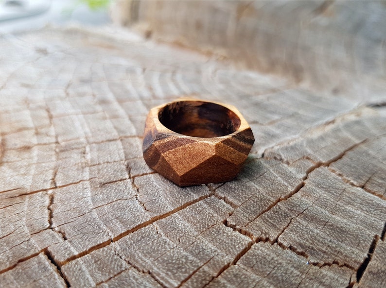 Wood Unique Ring Nature Ring Wood Jewelry Groomsman Gift - Etsy