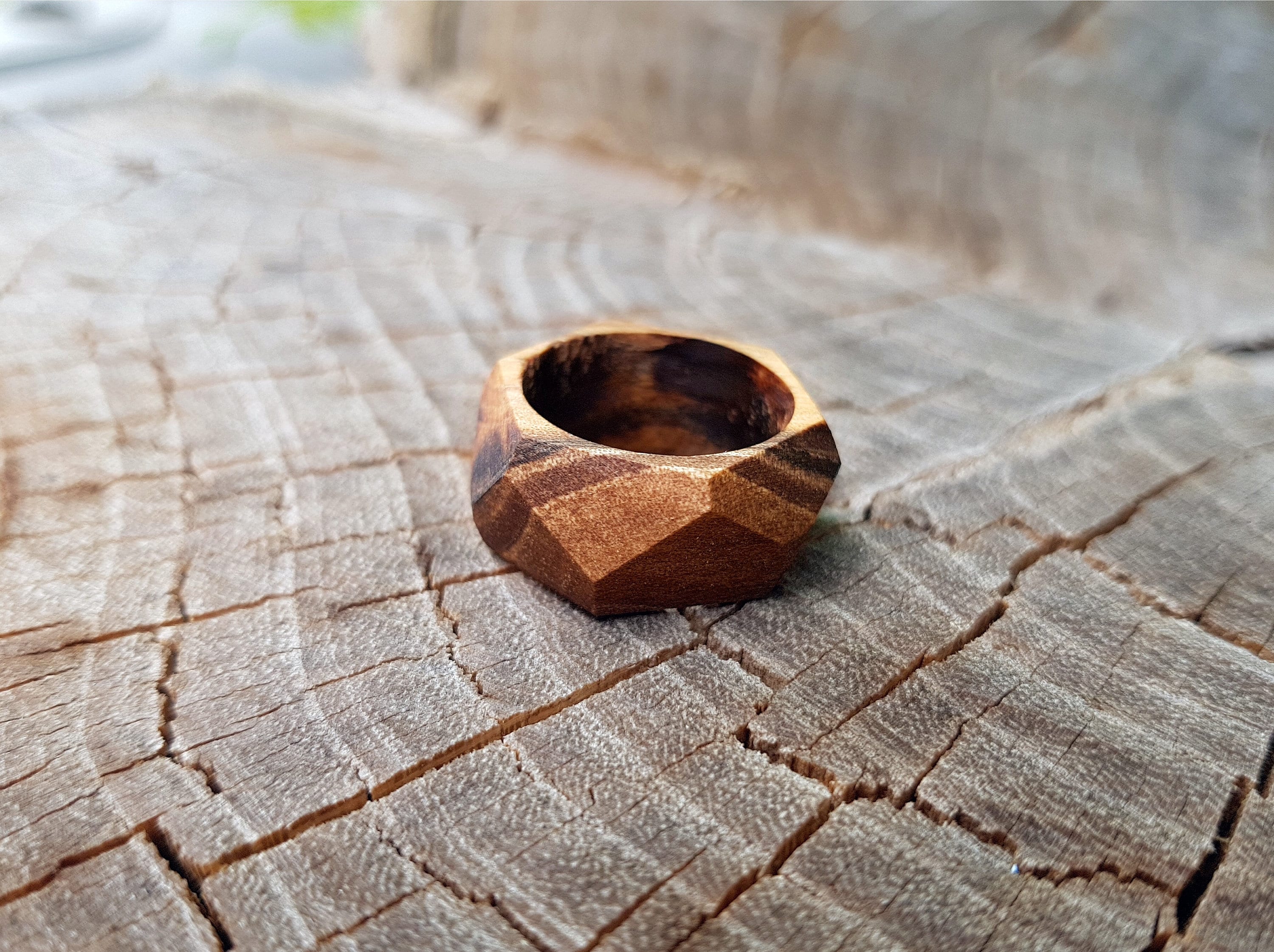 Wood Unique Ring, Nature Ring, Wood Jewelry, Groomsman Gift, Couples ...