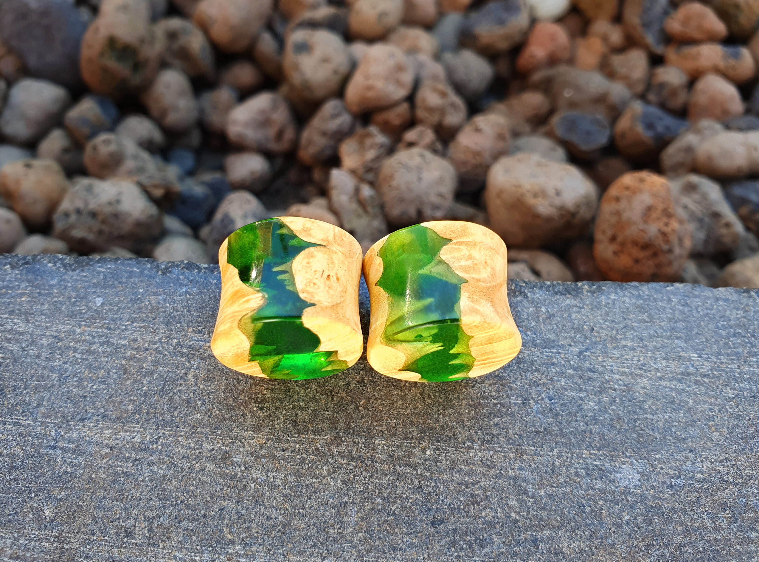 Pair of unique natural plugs gauges 00 plugs and tunnels 00 | Etsy