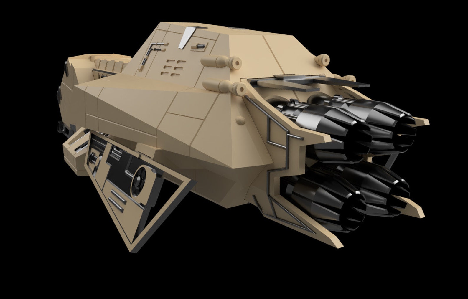 3D STL Interceptor Class Frigate Spaceship from | Etsy