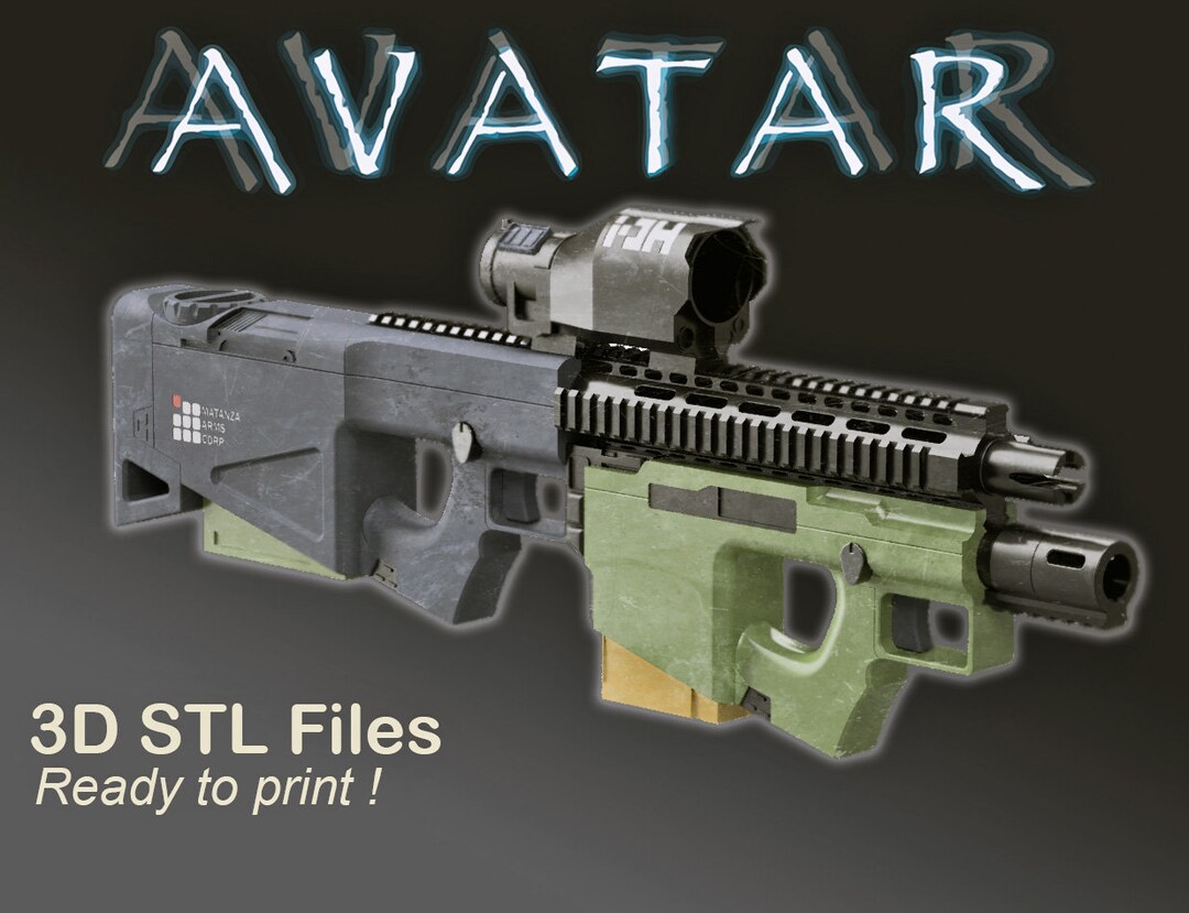 3D STL Avatar's CARB Assault Rifle 3 Mods - Etsy