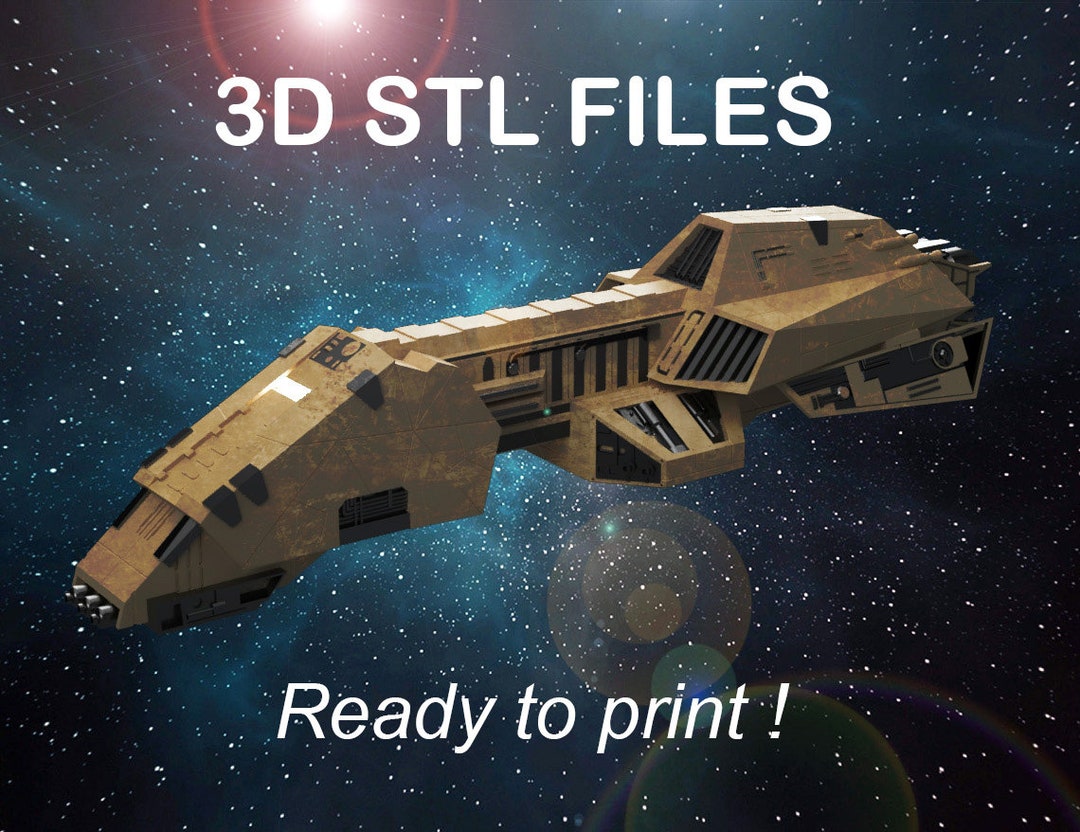 3D STL interceptor Class Frigate Spaceship From - Etsy