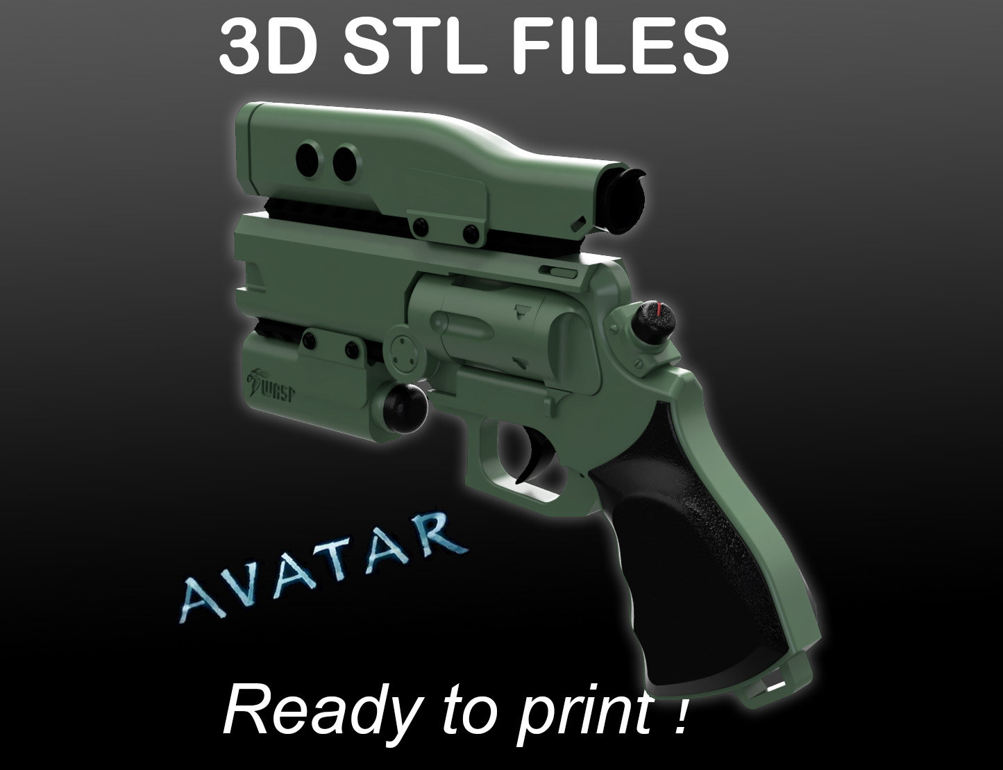 3D STL Avatar's wasp Pistol Replica Gun V2 - Etsy