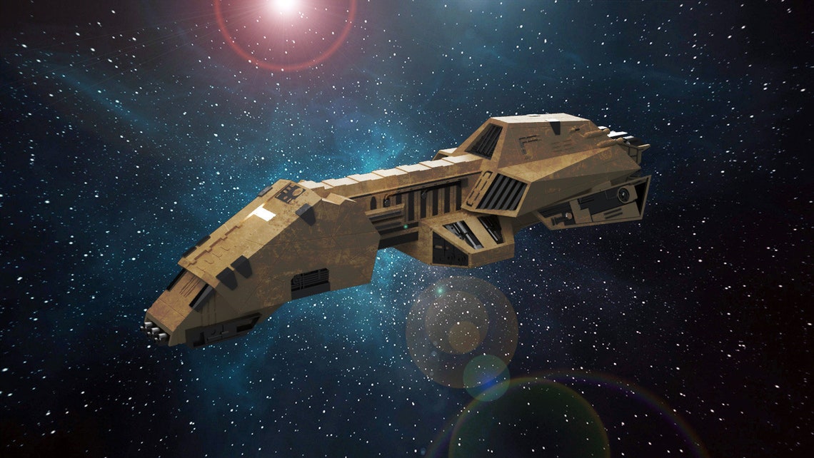 3D STL Interceptor Class Frigate Spaceship from | Etsy