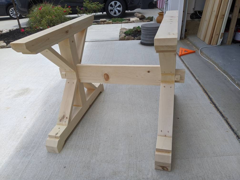 DIY Trestle Table Base. - Etsy