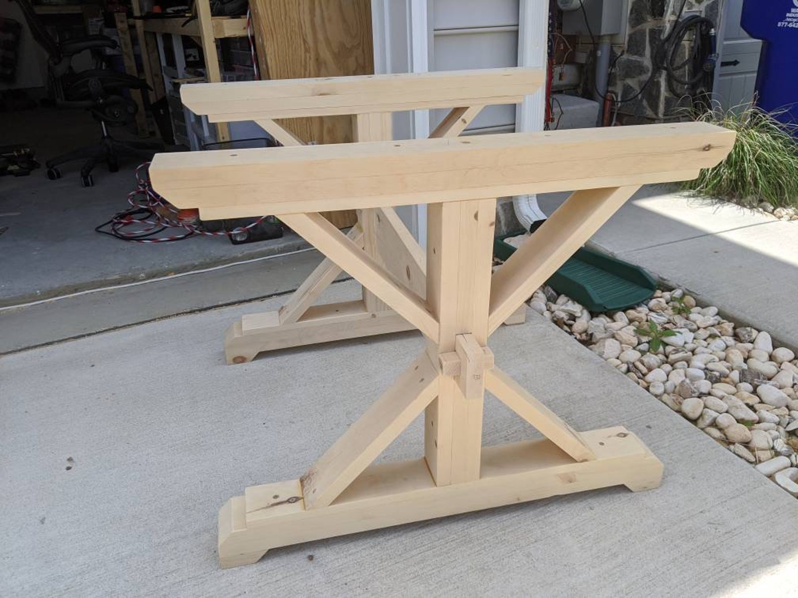 DIY Trestle Table Base. - Etsy