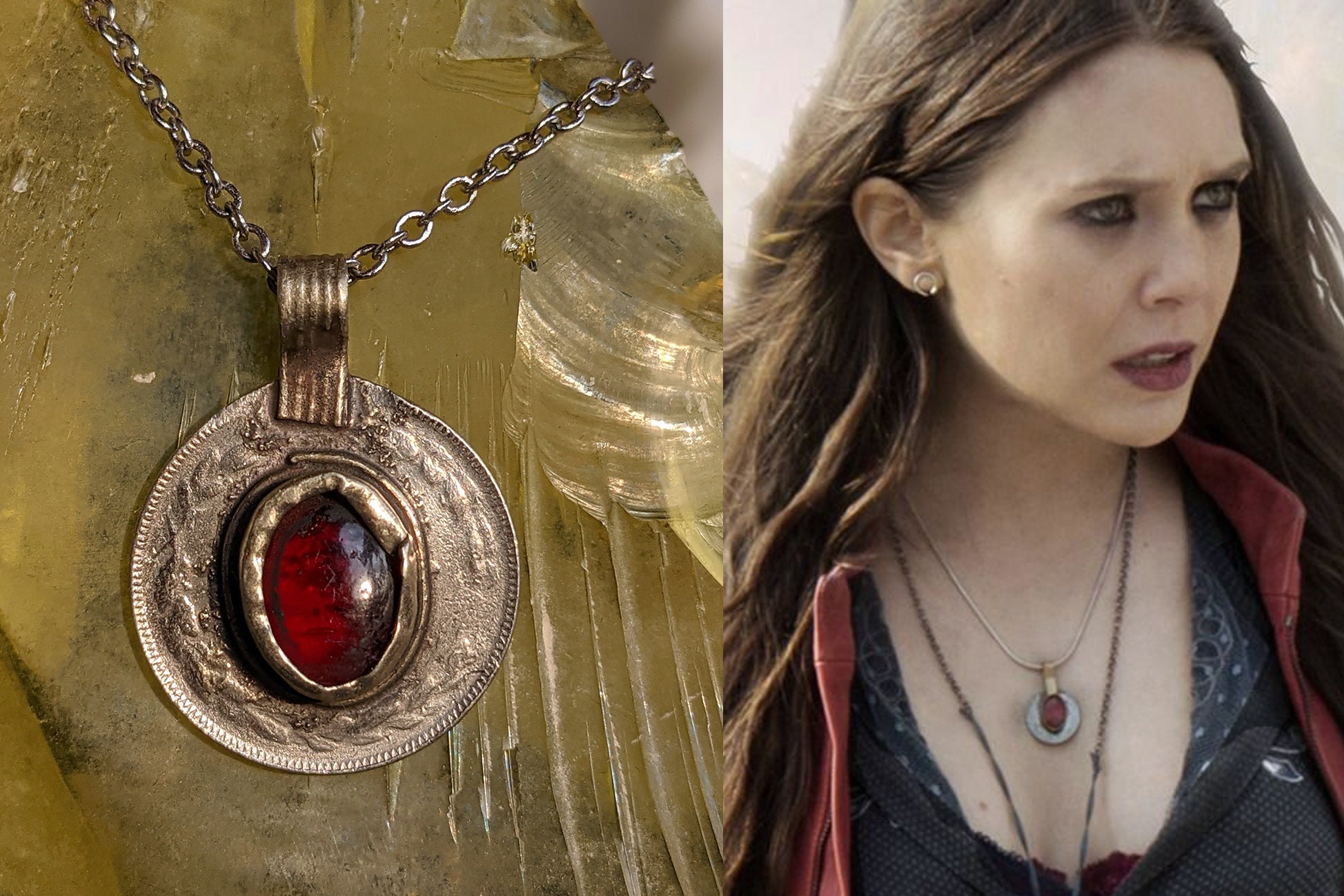 Wanda Maximoff Pendant Scarlet Witch Pendant. Solidarity With - Etsy