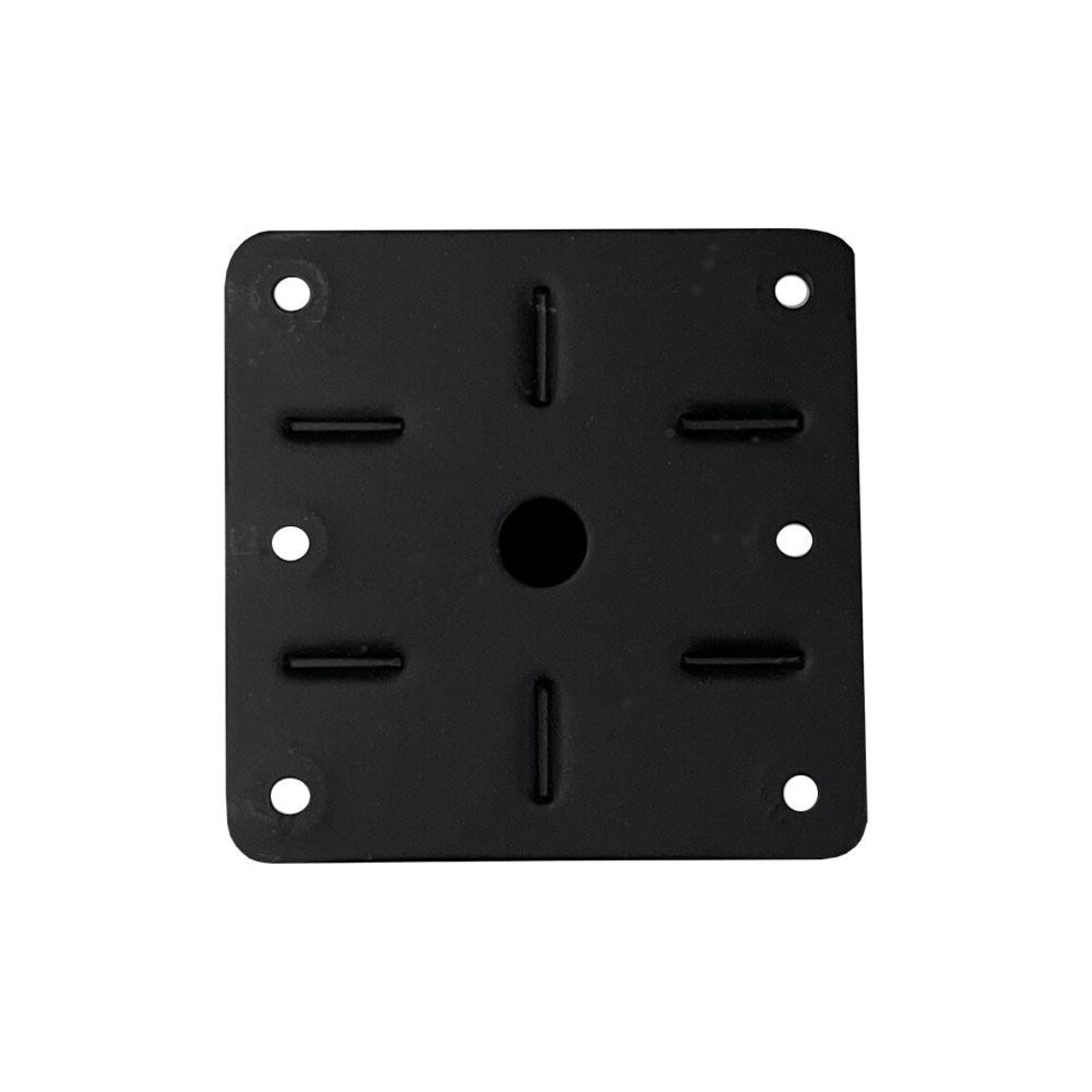 Black Square Furniture Legs, Height 10 Cm, With Mounting Plate, Set of ...