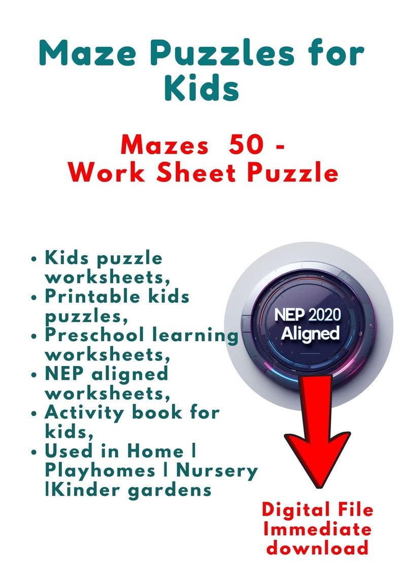 Maze Puzzles for Kids - Etsy