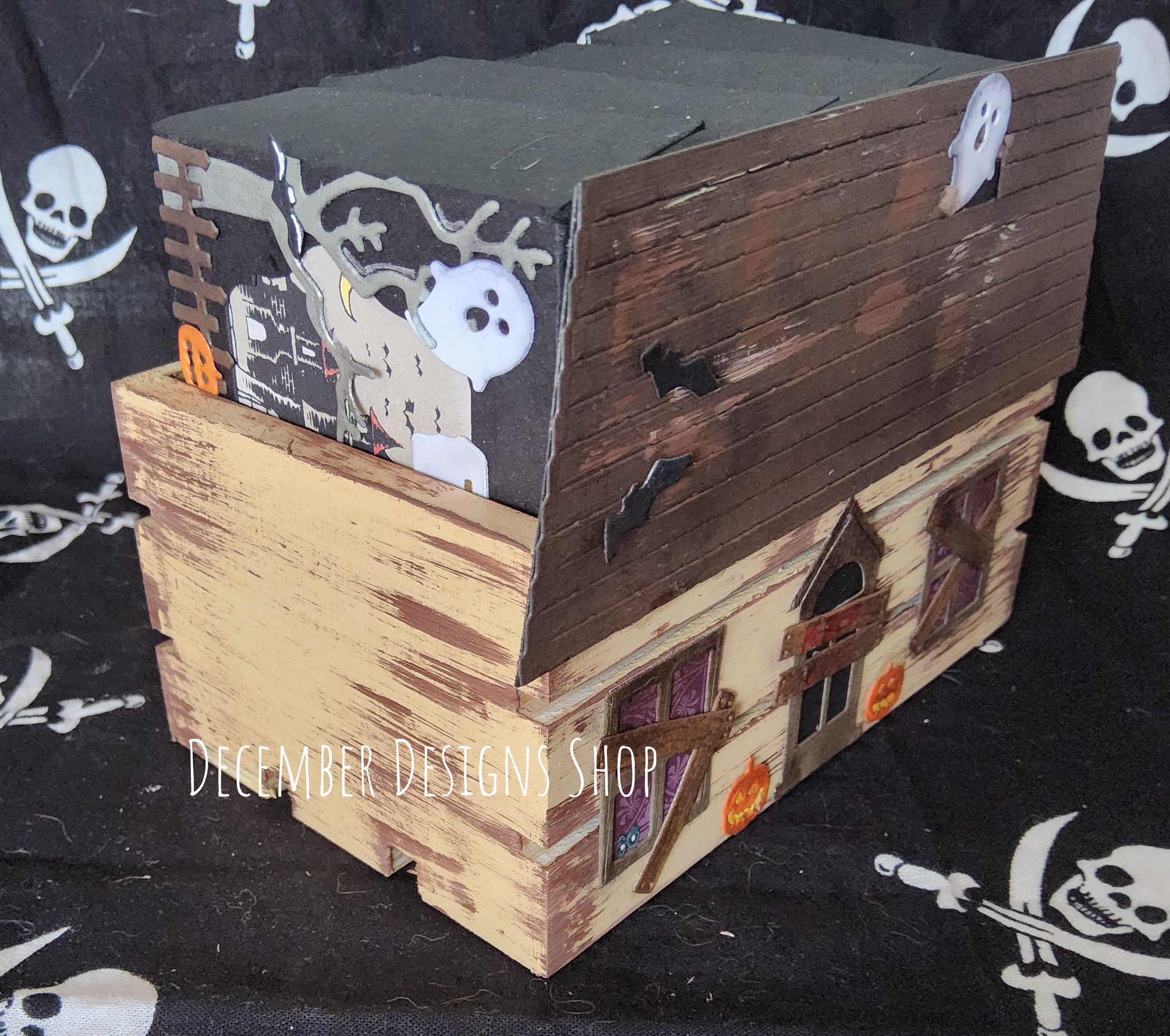 Small Haunted House Crate With Gift Boxes - Etsy